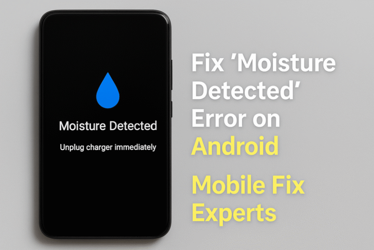 Fix “Moisture Detected” Error on Android | Mobile Fix Experts - Mobile Fix